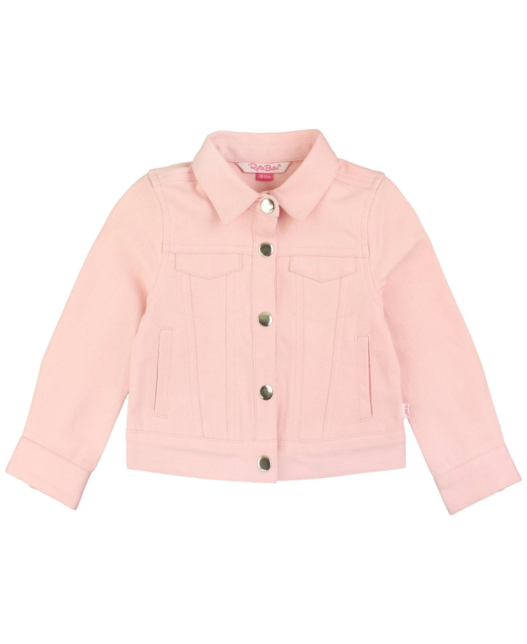 Girls Stretch Denim Jacket, Pink – Sunny Meadow Boutique