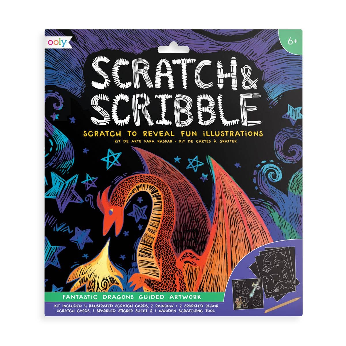 Scratch & Scribble - Fantastic Dragons – Sunny Meadow Boutique